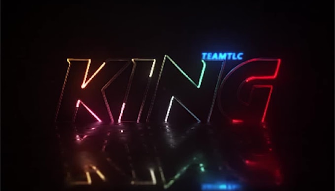 Make neon text intro logo for you by Huzieditz | Fiverr