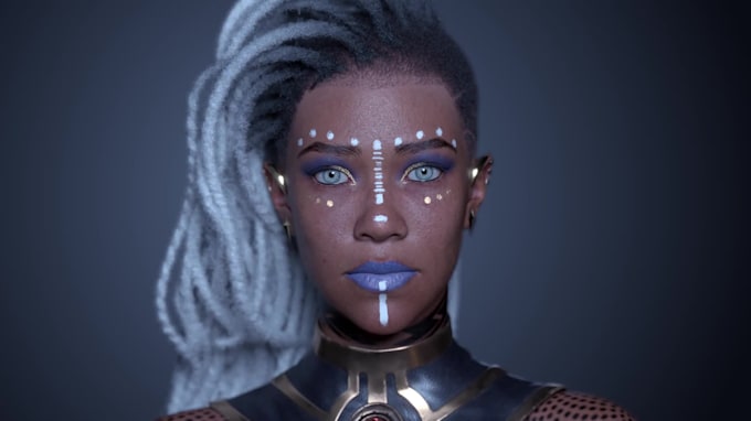 3d realistic cgi character with facial lips, rig, animation and vfx for ...