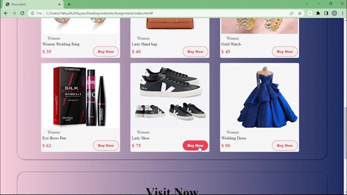 Create and explain web site using html and css by Ashalilly | Fiverr