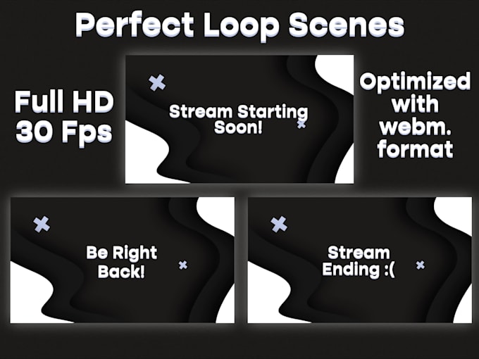 Provide clean and minimalistic stream art by Jasonkawaiii | Fiverr