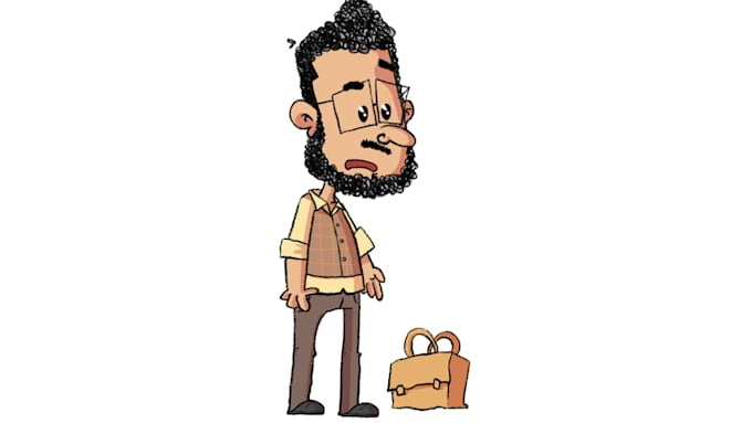 Design and rig adobe character animator puppets by Livingdreamsart | Fiverr