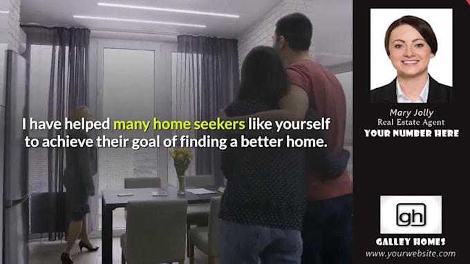 Create a professional real estate agent profile promo video by ...