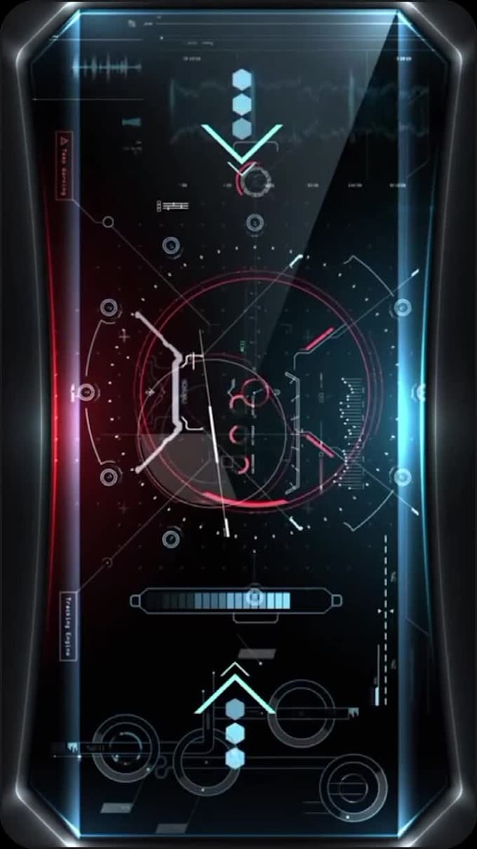 Create futuristic hologram animation hologram fan 3d vfx animation ...