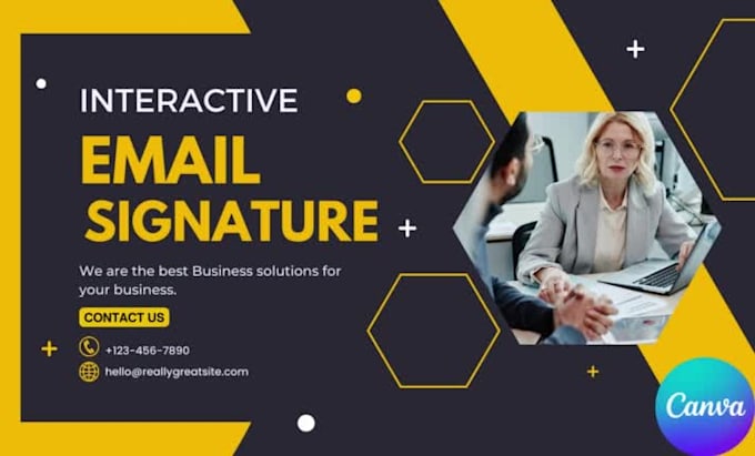 Make interactive html email signature for gmail in 24 hours by ...