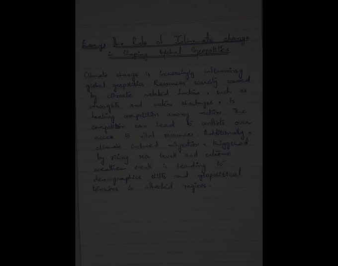 Do hand writing assignment by Fatimamughal905 | Fiverr