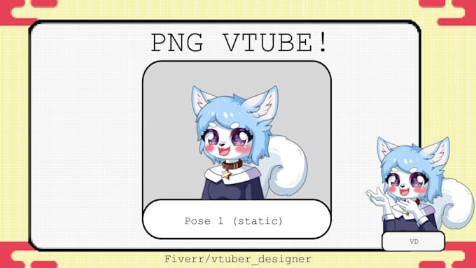 Create png tuber or gif tuber animation character for vtuber by Vtuber ...