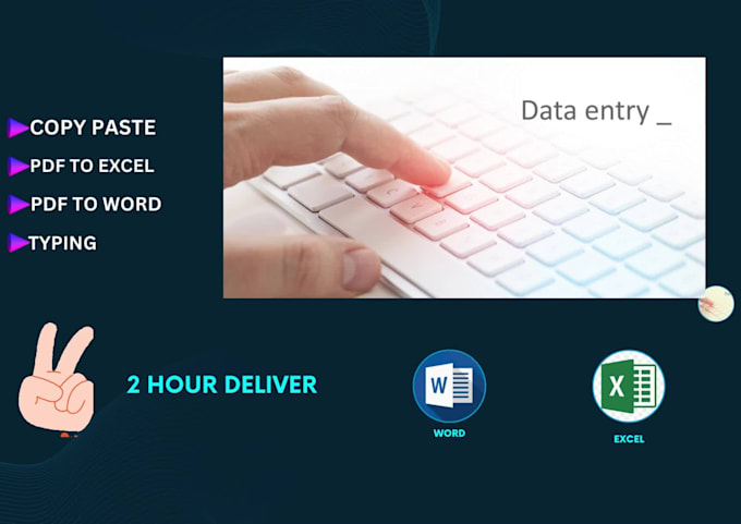 Do Excel Word And Copy Paste Data Entry By Gayan2022 Fiverr