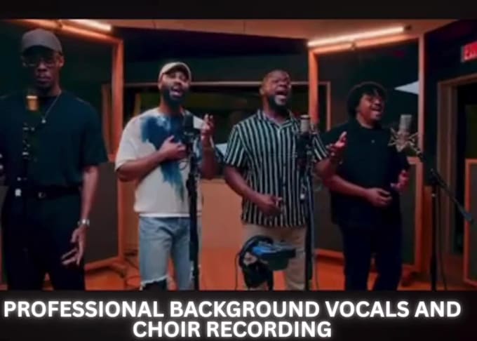 Record backing vocals or gospel choir for your song by Timsax1 | Fiverr