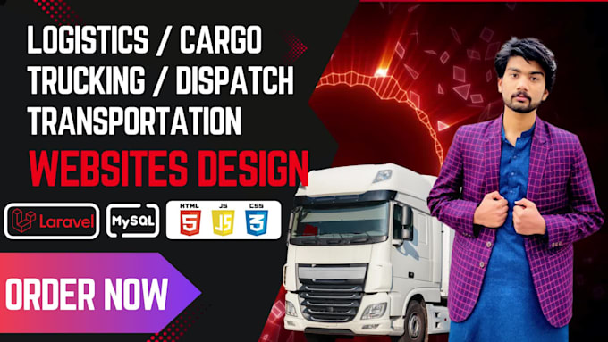 Design responsive logistics dispatch, transport, and freight website by ...