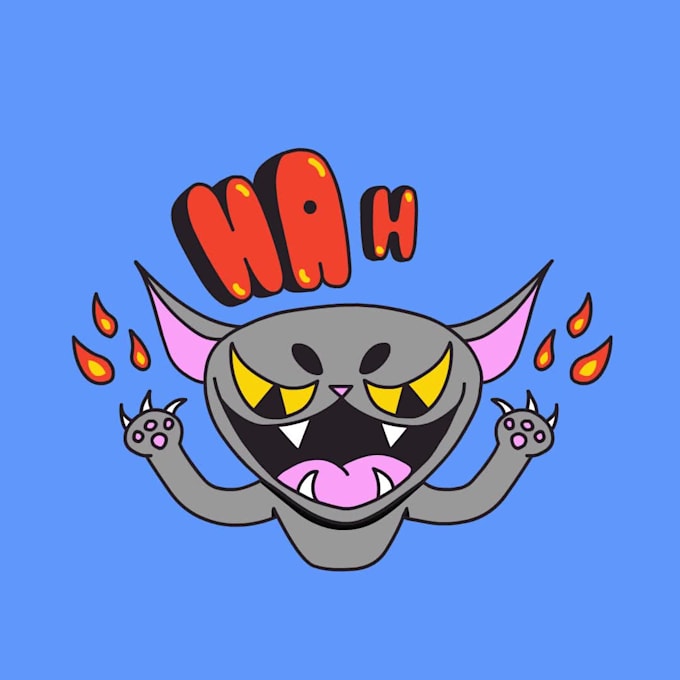 Create cute animated gifs and stickers by Miladienstmann | Fiverr