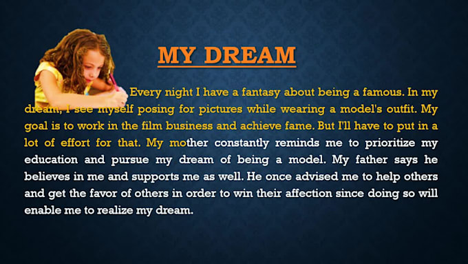 Write a unique essay,stories,presentation scripts for child by Nisha ...