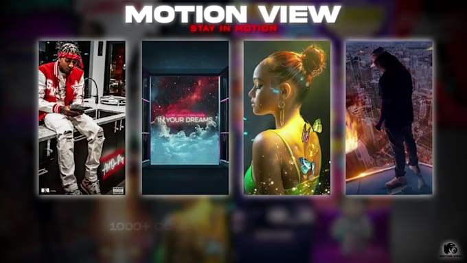 Animate cover ai image in motion graphics for spotify canvas by Bias84 ...