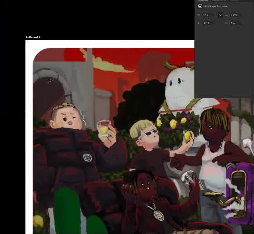 Make a custom freehand digital illustration by Feoisugly | Fiverr