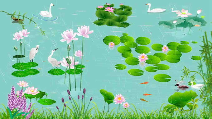 Create beautiful 2d animation scenes, songs for you by Sristy553 | Fiverr