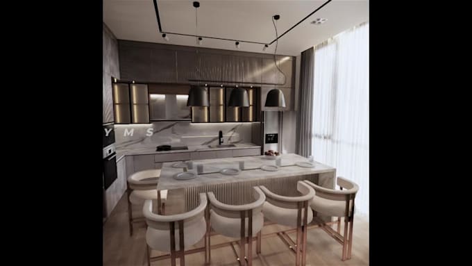 Create 3d models and render architecture project with sketchup and enscape by Ym_studio_3d | Fiverr