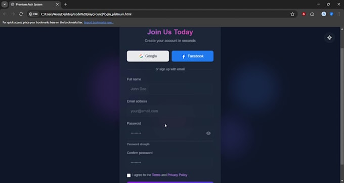 Create a professional and secure login page for your website by ...