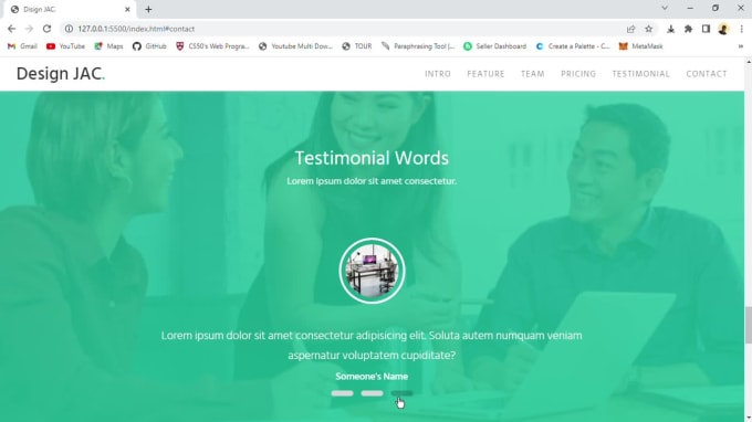 Create Responsive Websites In Html Css Javascript Reactjs And Nodejs By Jacksonsilas Fiverr
