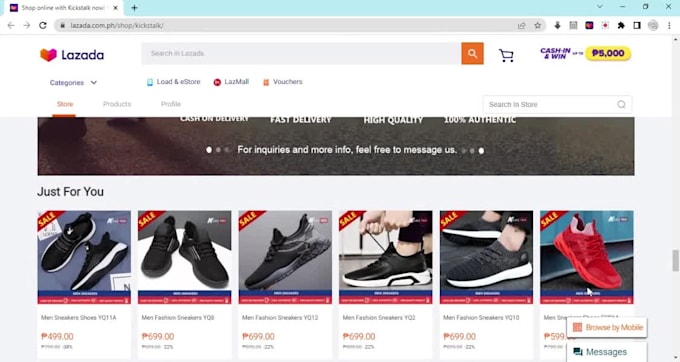 Make main photo design for your lazada and shopee store by Renshi_ | Fiverr