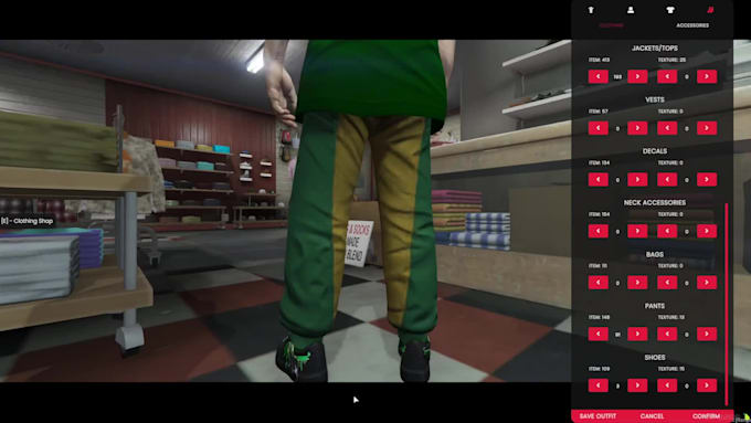 Create your fivem custom clothes by Citychief13 | Fiverr