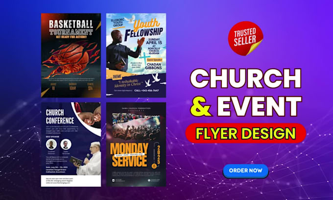 Do a stunning church, event flyer design or postcard design by Craftiq ...