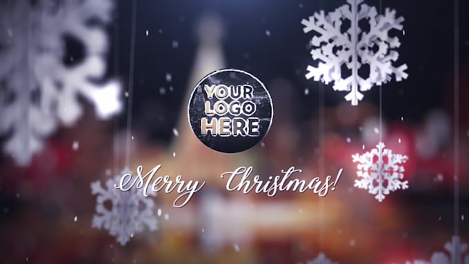 Create a beautiful christmas logo animation by Praneel | Fiverr