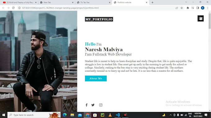Your Front End Web Developer Html Css And React By Nareshmalviy279 Fiverr