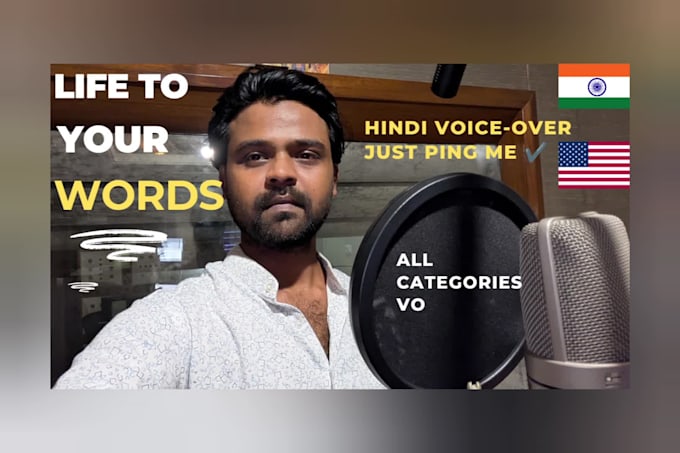 Be your professional hindi voiceover artist by Shivamgupta185 | Fiverr