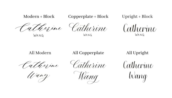 Make printable calligraphy table place cards by Curry72501 | Fiverr
