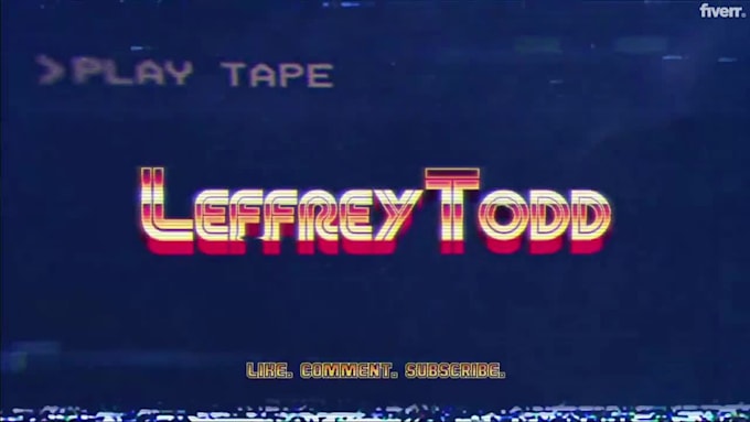 Create a retro vhs style gaming intro from the 80s by Best0one | Fiverr