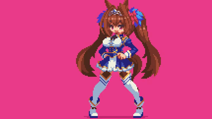 Make pixel art character nsfw pixel sprite sheet animation rpg maker ...