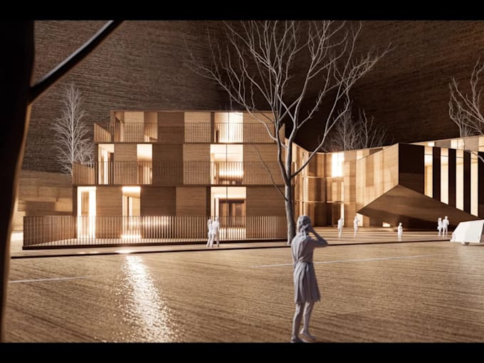 Design and render 3d architectural model in maquette style by Yunusemrebolat | Fiverr