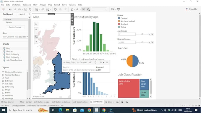 Create interactive tableau dashboards by H_pramod | Fiverr