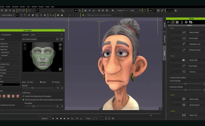 Rig and animate 3d iclone avatar with face expression, lip sync ...