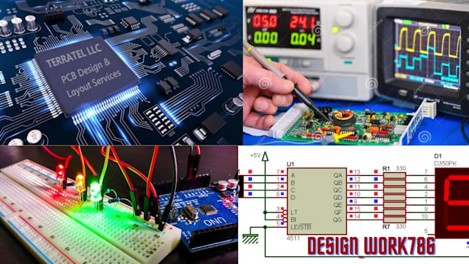 Design electronic circuit, simulations and analysis by proteus, altium ...