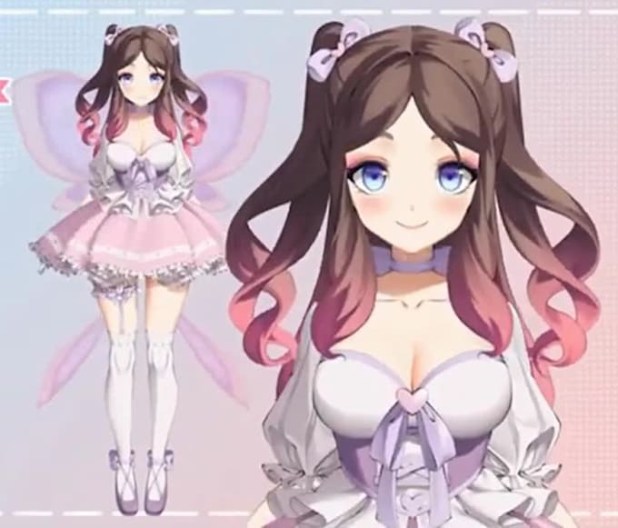 Design 2d rigging commission live2d nsfw vtuber model pngtuber vtuber design