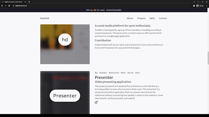 Design your custom portfolio website from scratch by R4jxf60 | Fiverr