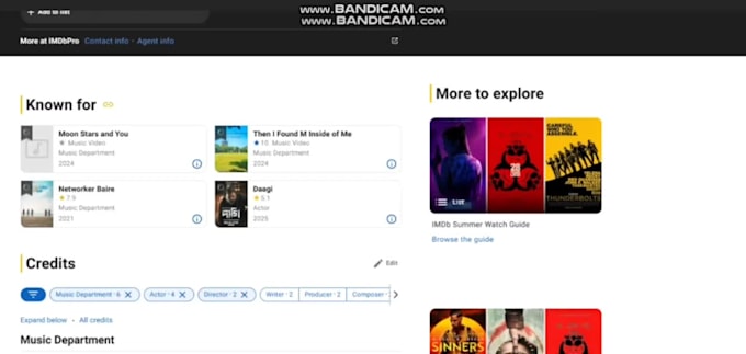 Professionally edit or create your imdb profile by Lemonrakib | Fiverr