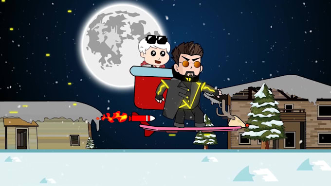 Create you a excellent loop animation gif by Toonsfunny | Fiverr