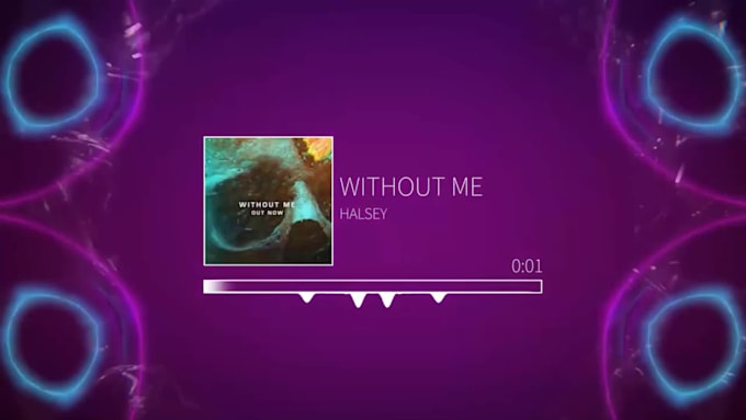 Make this clean music visualizer or audio visualizer by Adil619 | Fiverr