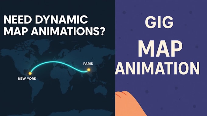 Design 2d and 3d animated map visualizations by Folahanayomide | Fiverr