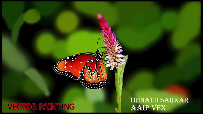 Do line art, digital vector painting in any bg and character by Trinath1996 | Fiverr