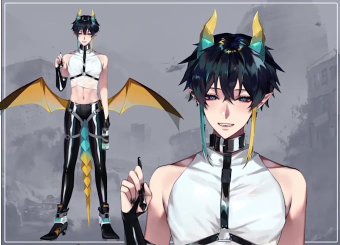 Convert 3d vrchat avatar to live2d vtuber model rigging pngtuber ...