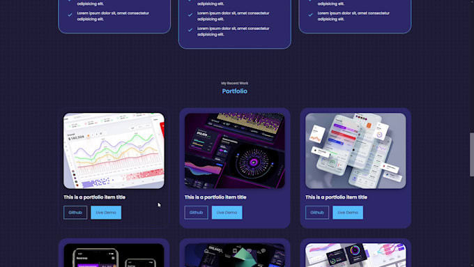 Make portfolio website with react js by Ahadeddiy | Fiverr