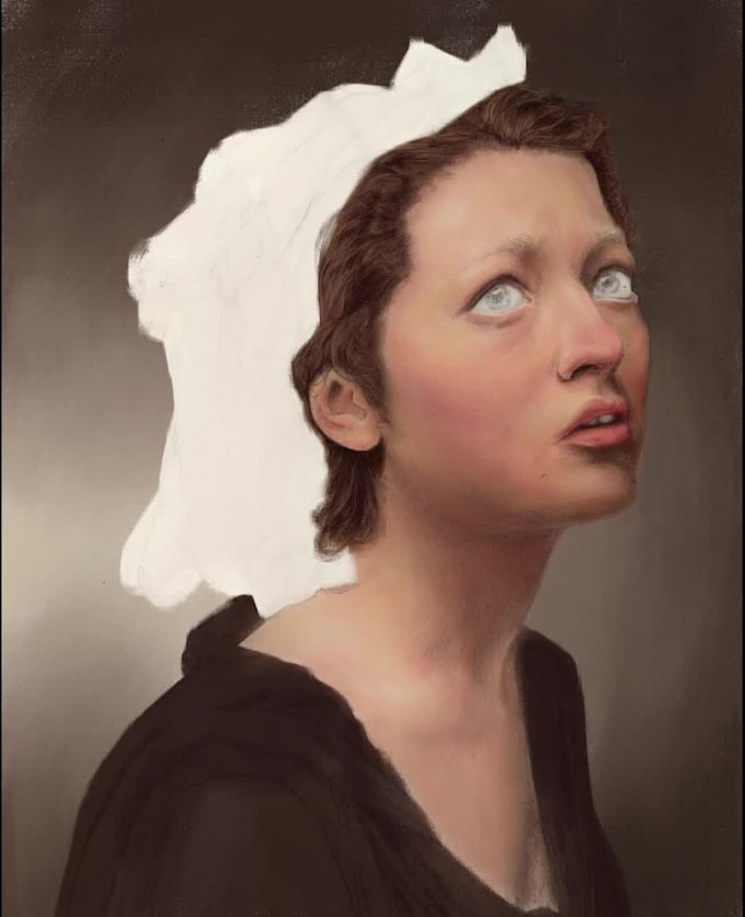 Draw an incredible realistic portrait by Kevindc09 | Fiverr