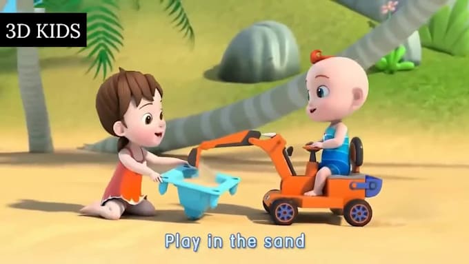 Create 3d stunning 3d animation for kids, 3d kids video, funny music ...