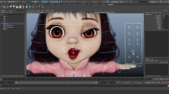 Fix 3d cartoon character rig,face expresses, body rig,blendshape,iclone ...