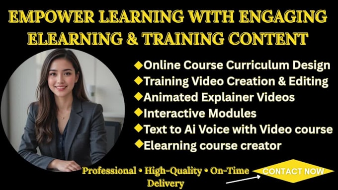 Design animated explainer videos and interactive elearning training ...