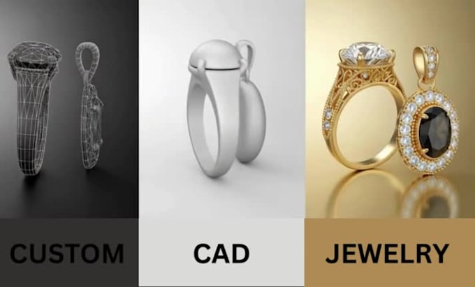 Modern 3d cad jewelry design 3d cad modelling for printing and 360 ...