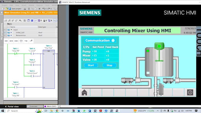 Create siemens plc program and design hmis by Enginyasir | Fiverr