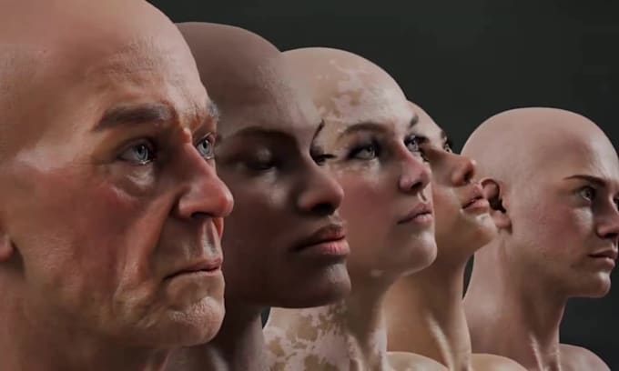 Rig and animate 3d realistic character facerig 3d metahuman 3d game ...